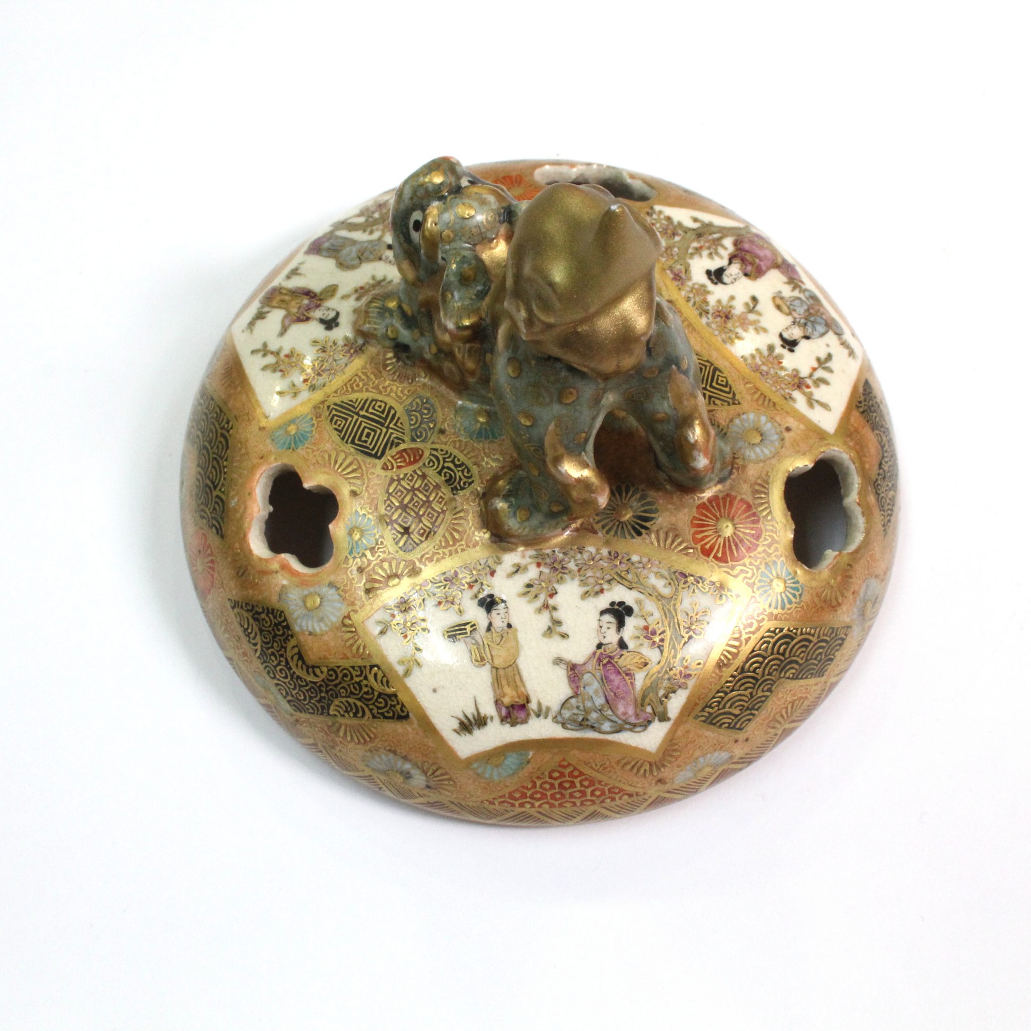 Japanese Satsuma Koro from Meiju Period - Camberwell Antique Centre