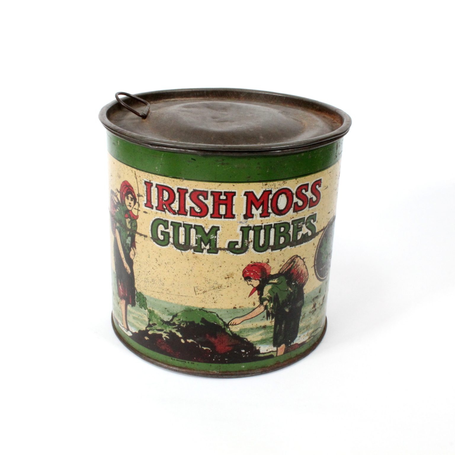 Irish Moss Gum Jubes Tin - Camberwell Antique Centre