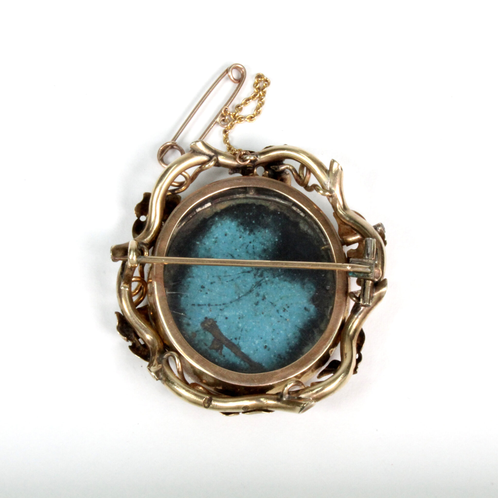 Georgian gold portrait locket - Camberwell Antique Centre